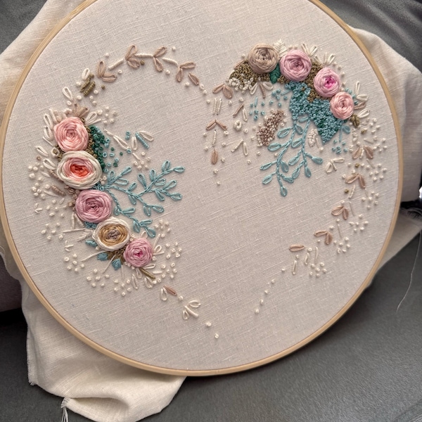 PDF Pattern+ Video Tutorial/alphabet-bouquet-hand Embroidery Pattern ...