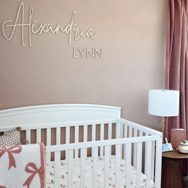 Custom Wood Baby Name Sign | Letter Wall Art | Kids Room Art | Wall Art ...