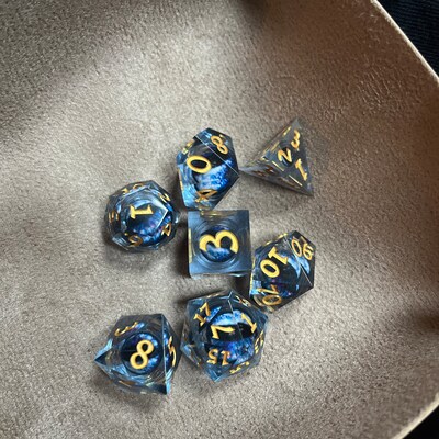 Midnight Koi Fish Dnd Dice Set for Dungeons and Dragons D20 TTRPG ...