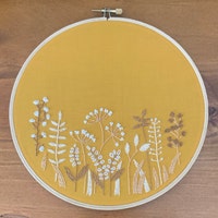 Wildflowers Meadow Embroidery Pattern Video Tutorial, Beginner Embroidery PDF Pattern, Botanical ...