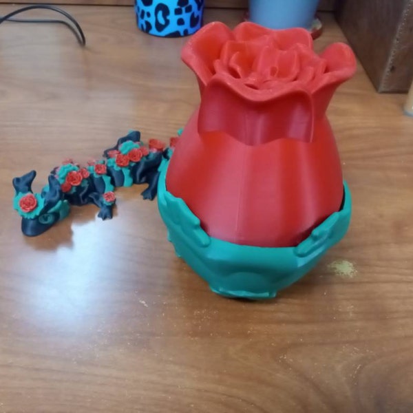 3D Printed Lotus Dragon, Designed by Saber3d - Etsy