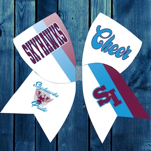 Sublimation TAILLESS Cheer Bow Template, Canva Frame, Cheer Bow Mockup ...