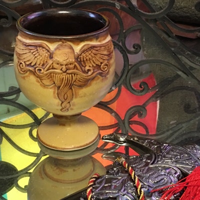 Medieval Wizard Goblet Traditional British Stoneware - Etsy
