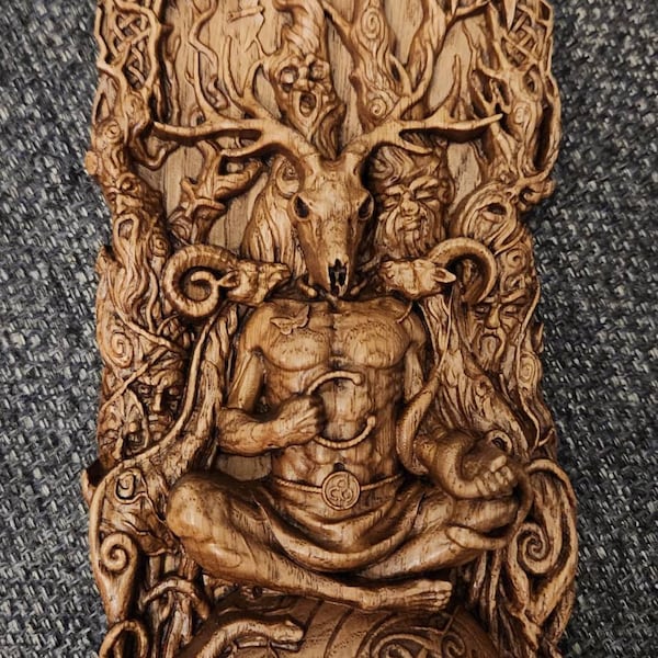 Cernunnos, Cernun, Wood Horned God, Celtic God, Altar Statue, Pagan God, Wiccan, Druid - Etsy Canada
