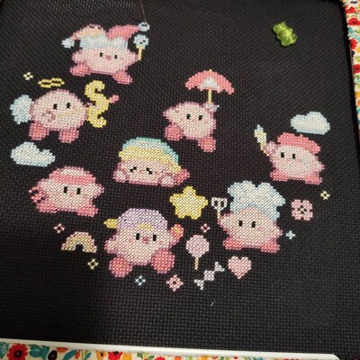 Rainbow Candy Cows Cross Stitch Pattern, Pastel, Strawberry, Kawaii ...