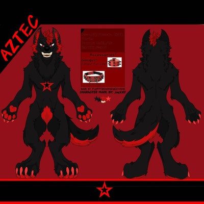 Ampwave Furry Art Base Ref Sheet - Etsy Canada
