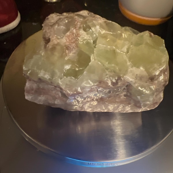 Green Calcite XL Rough Raw Chunk From Mexico, High Grade A Quality ...