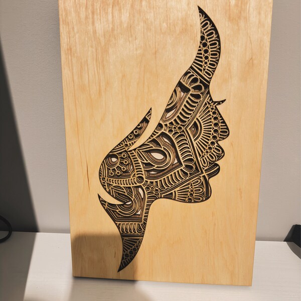 Multilayer Laser Cut File, Women Dxf File, SVG Ai EPS Dxf Laser Cut ...