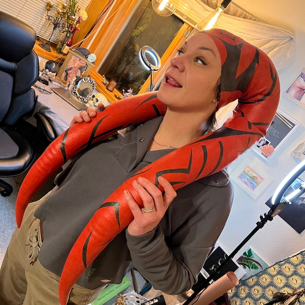 Twi'lek Latex Lekku 35.5” Curvy Headtails Prop Replica Star Wars ...