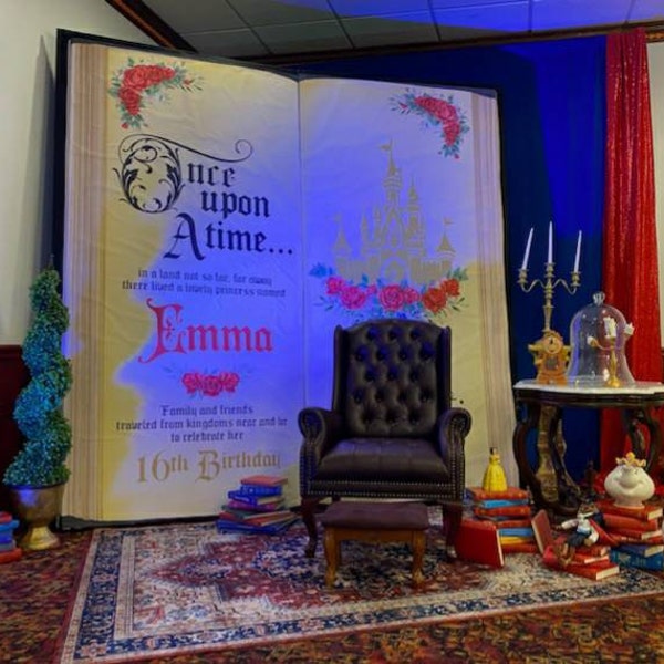 Made-to-order Digital File / Once Upon A Time Book Backdrop ...