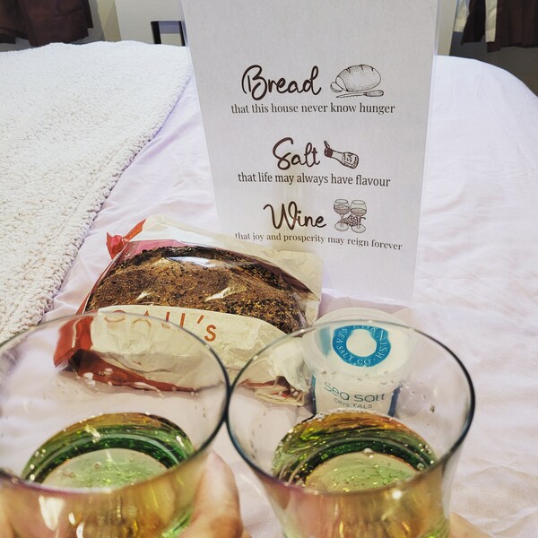 Printable Bread Salt Wine Blessing, Housewarming Irish Prayer ...