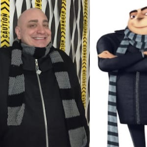 Despicable Me Gru Scarf Full-size Made-to-order Slot - Etsy