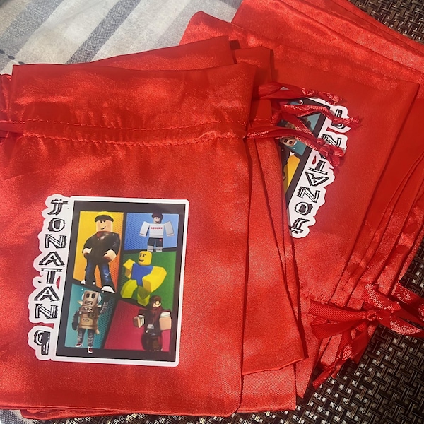 5" X 7" Roblox Drawstring Gift Bags - Etsy