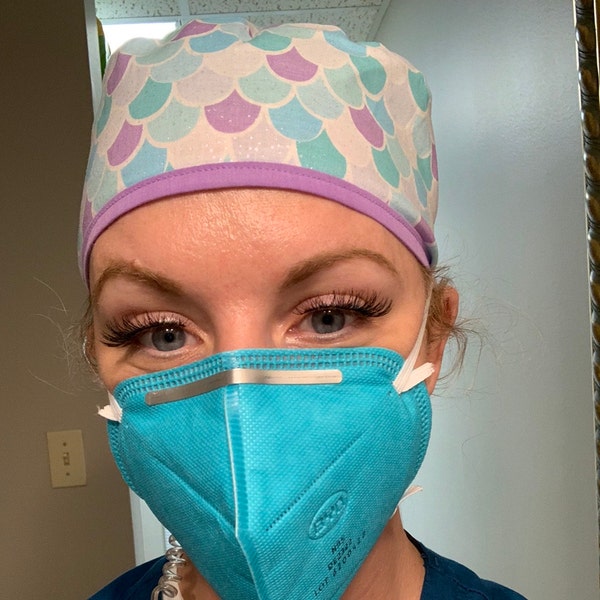 Travel Pattern Surgical Scrub Cap, Paper Plane Scrub Cap, License Plate ...