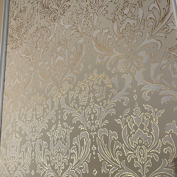 Anna Damask Wall Stencil - LARGE WALL STENCILS Instead of Wallpaper ...