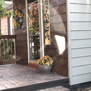 Fall Porch Sign Front Porch Fall Welcome Sign With Vintage Autumn ...