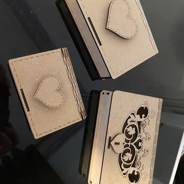 Laser Cut Decorative Gift Box With Flowers Pattern, Opener Jeweler Case ...