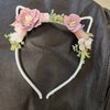 Floral Cat Ears Floral Cat Headband Flower Cat Ears Flower Cat - Etsy