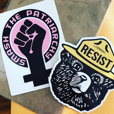 Bear Resist Vinyl Sticker - Etsy