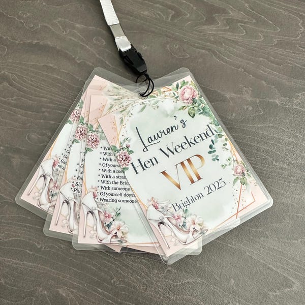 1 X Personalised Eucalyptus Foliage Keyring - Hen Night Birthday Party ...