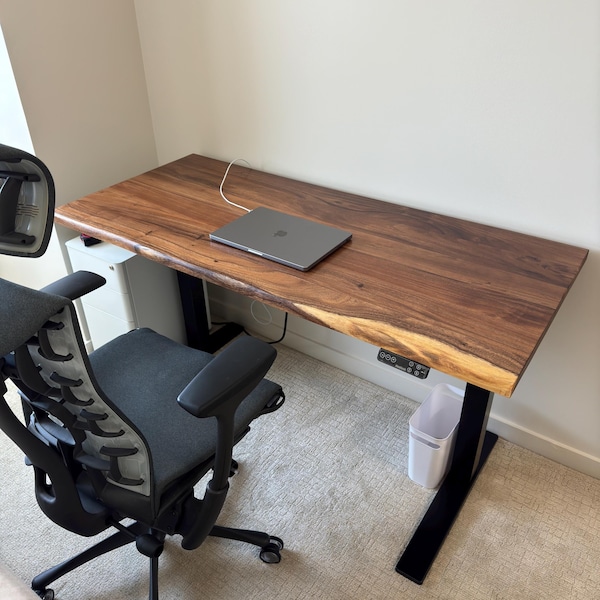 Desk Table Top - Solid Wood Desk Top | Walnut Table Top | Wood Desk Top ...