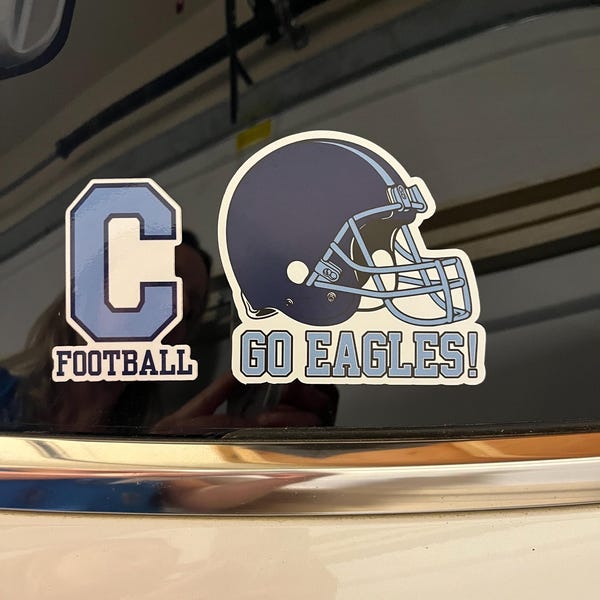 Custom Football Name, Personalized Football Player Name Number Sticker ...