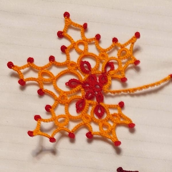 Tatting Pattern PDF Maple Leaf by Frivolite Con Sabor for Shuttles - Etsy