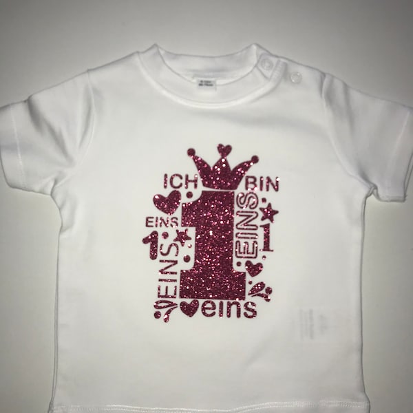 Zahl 1 Plotterdatei SVG DXF FCM, Baby, Krone, eins, Nummer, 1, Geburtstag, Folie, Laser, Druck ...