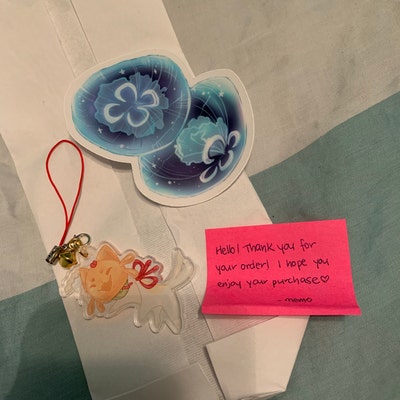 Moon Jellyfish Translucent Vinyl Stickers - Etsy