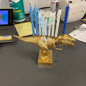 Dinosaur Menorah - Etsy