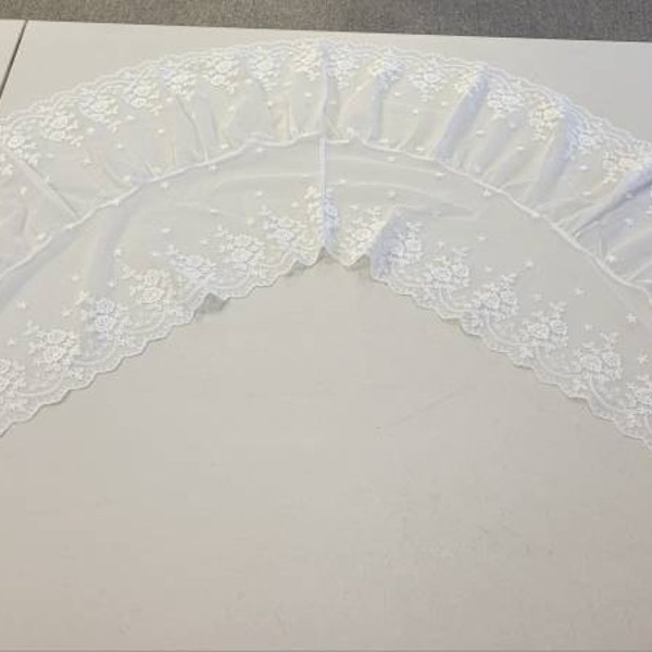 Net Lace Cap-18th Century Reproduction-white or Ivory-scallop Edge ...