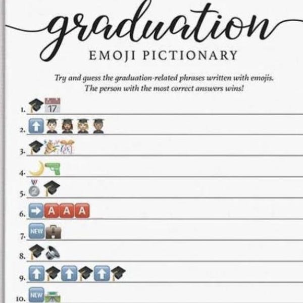 Printable Graduation Party Games With Answer Sheets, 2024 Graduation ...