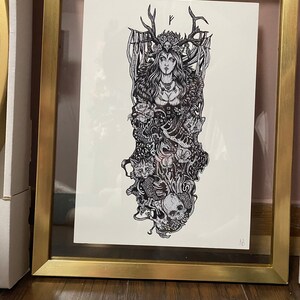 Hel Hand Signed Print Norse Gods Collection - Etsy
