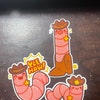 Cowboy Worm Waterproof Stickers! - Etsy