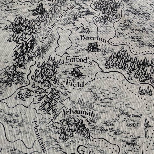 Skyrim World Map Canvas, the Elder Scrolls Map Print, Map of Tamriel ...