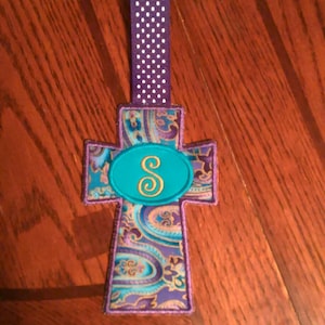 Machine Embroidery Design Applique Cross Bookmark INSTANT - Etsy