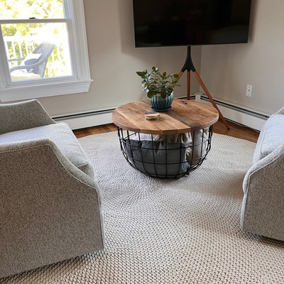 Modern Rectangular 3D White Floral Rug/ Crochet Rug/ Rugs/ Rug /area ...