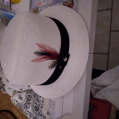 White Lowrider Fedora Chicano Hat - Etsy