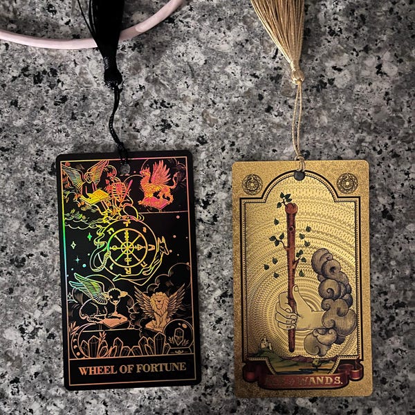 Tarot Card Bookmark| Intuitively Selected Tarot Card Bookmark - Etsy