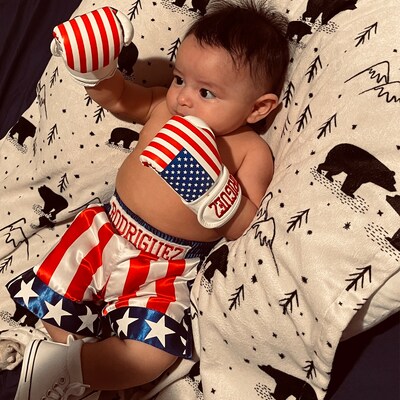 Personalized Perfection: Baby Boxing Set With Custom Wearable Gloves ...