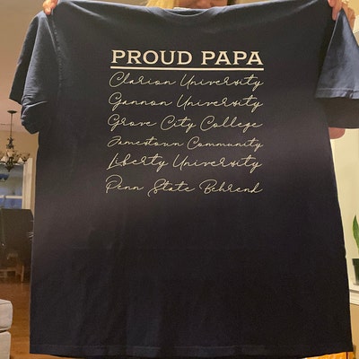 Personalized University T-shirt, Custom College Shirt, Custom Design ...