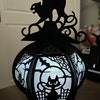 Black Cat Halloween Lantern, Lightbox, 3D Svg, PDF, Eps, PNG, Dxf ...