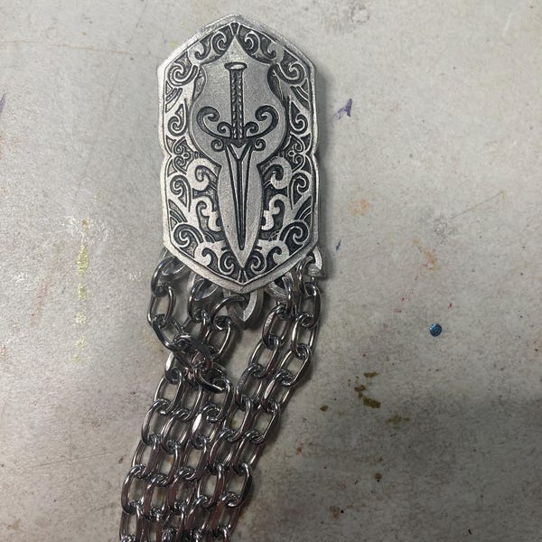 Handcrafted Pewter Sword Chatelaine - Cosplay Sewing Tool Waist Clip - Etsy