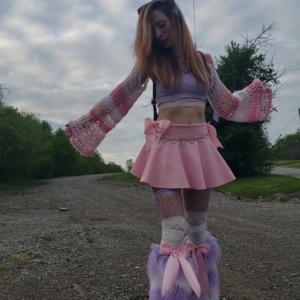 Neon Acid Fishnet Top and Tights Orange UV Reactive Fishnet Stockings ...