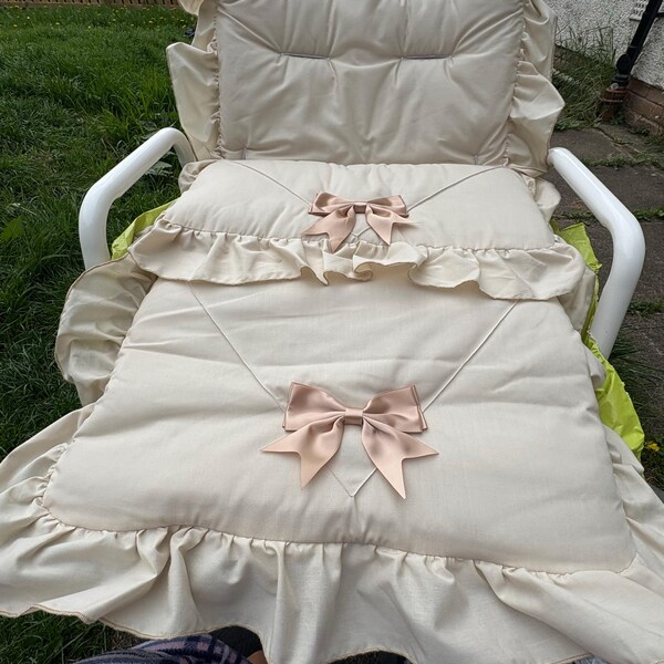 New in Beige Cosytoes With 2 Bows Pram Pushchair Carrycot . Winter ...
