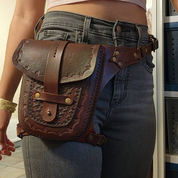 Leather Hip Bag - Etsy