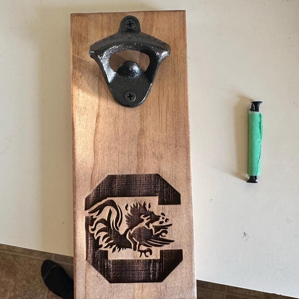 Personalized Magnetic Bottle Opener: Wall Mount Cap Catcher, Bar ...