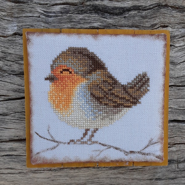 Cross Stitch Pattern Spring Robin European Robin DMC Chart Printable ...