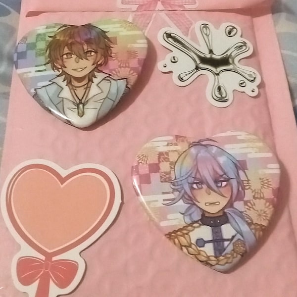 Assorted Vtuber | Star Buttons - Etsy