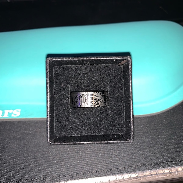 Circuit Board Wedding Band, Computer Science Engagement Ring, PC Board ...